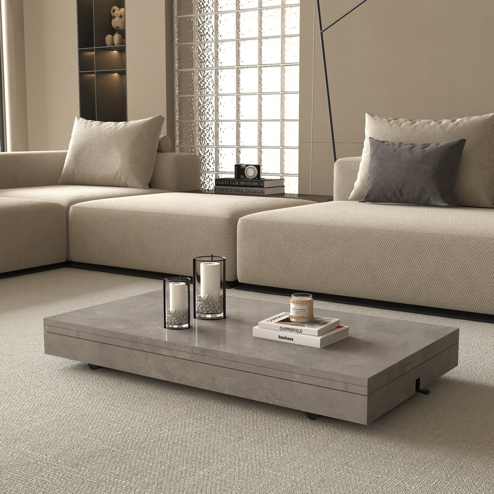 Zen Extendable Coffee/Dining Table - Silver