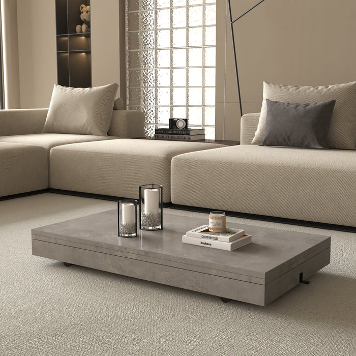 Zen Extendable Coffee/Dining Table - Silver