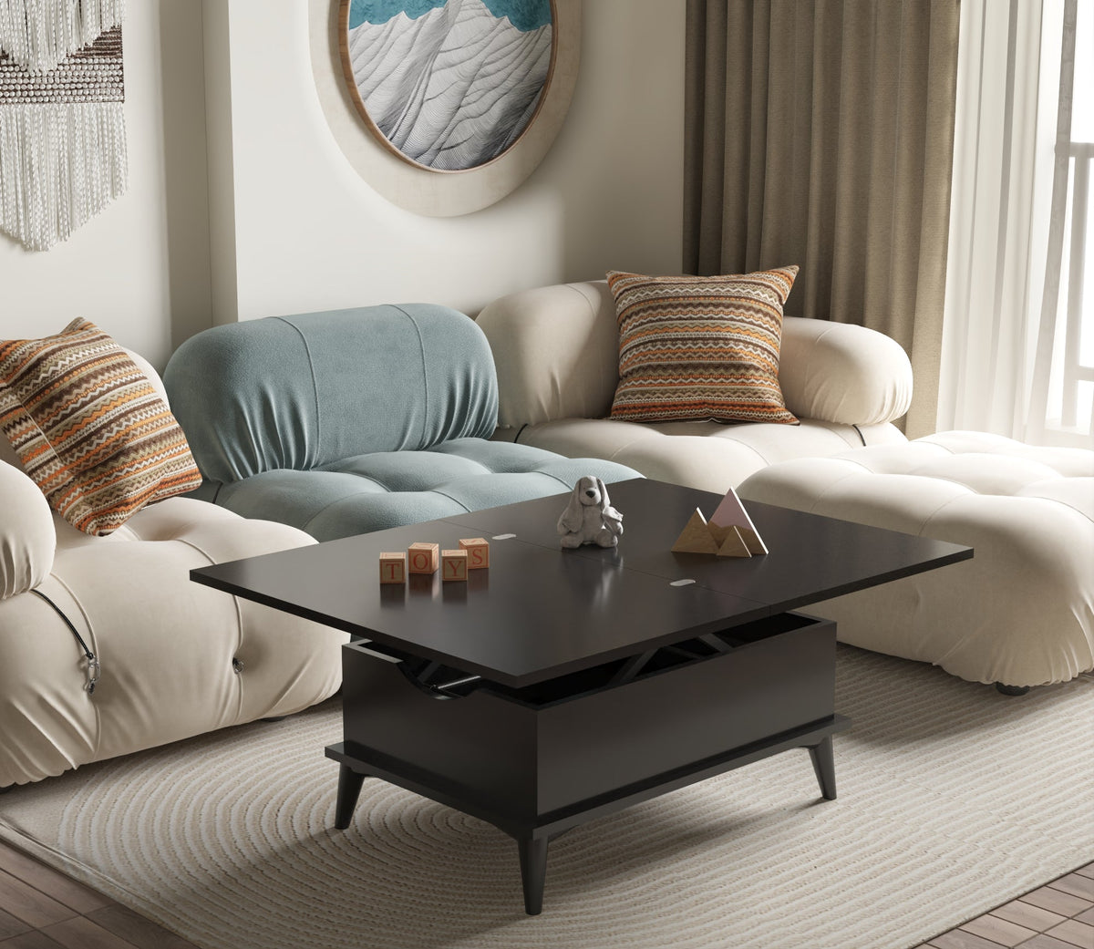 Magic Moroccan Coffee & Dining Table 6 in 1