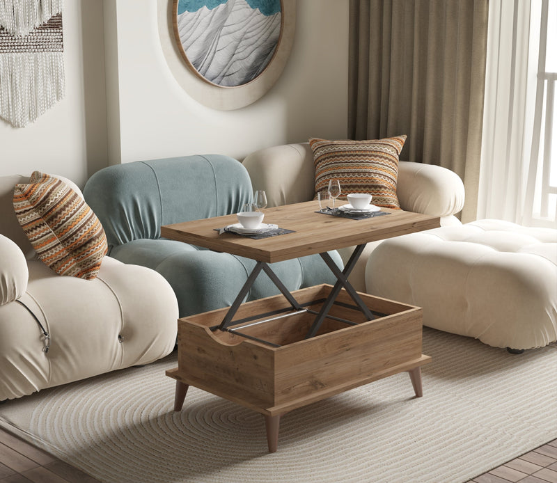 Magic Walnut Extendable Coffee & Dining Table