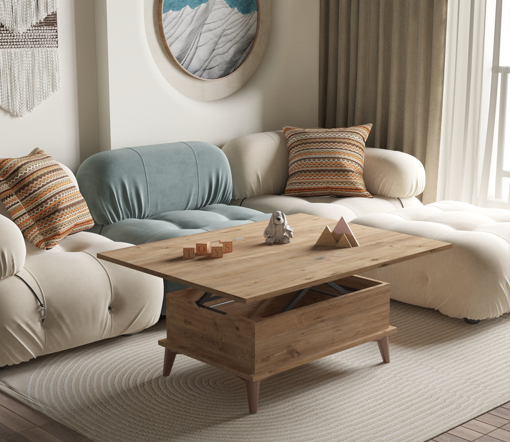 Magic Walnut Extendable Coffee & Dining Table