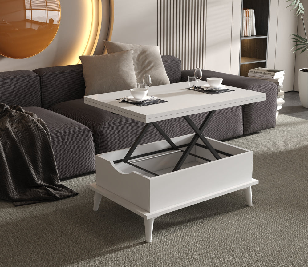 Magic White Extendable Coffee Table