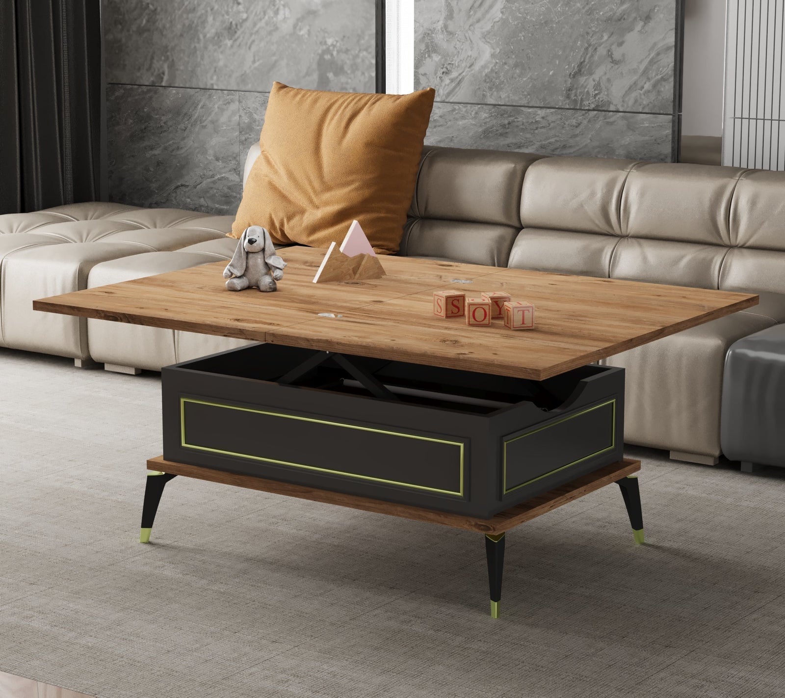 Multifunctional Extendable Coffee Table | Up to 6 Person Dining