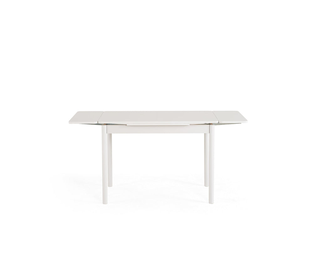 White Classic Extendable Dining Table Set